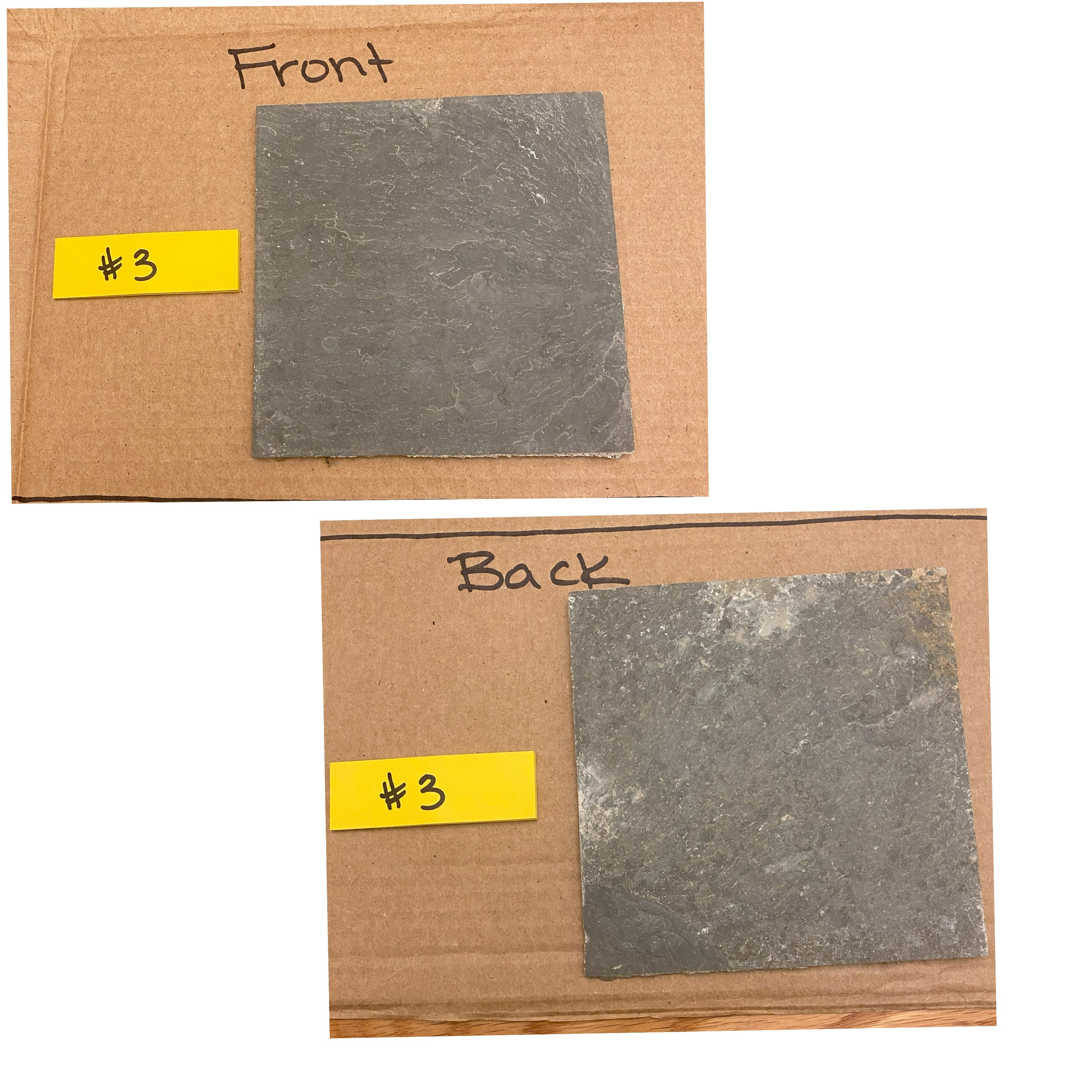 Vintage 1960s Salvaged Reclaimed Natural Slate Tiles approx 5.75 Square ...