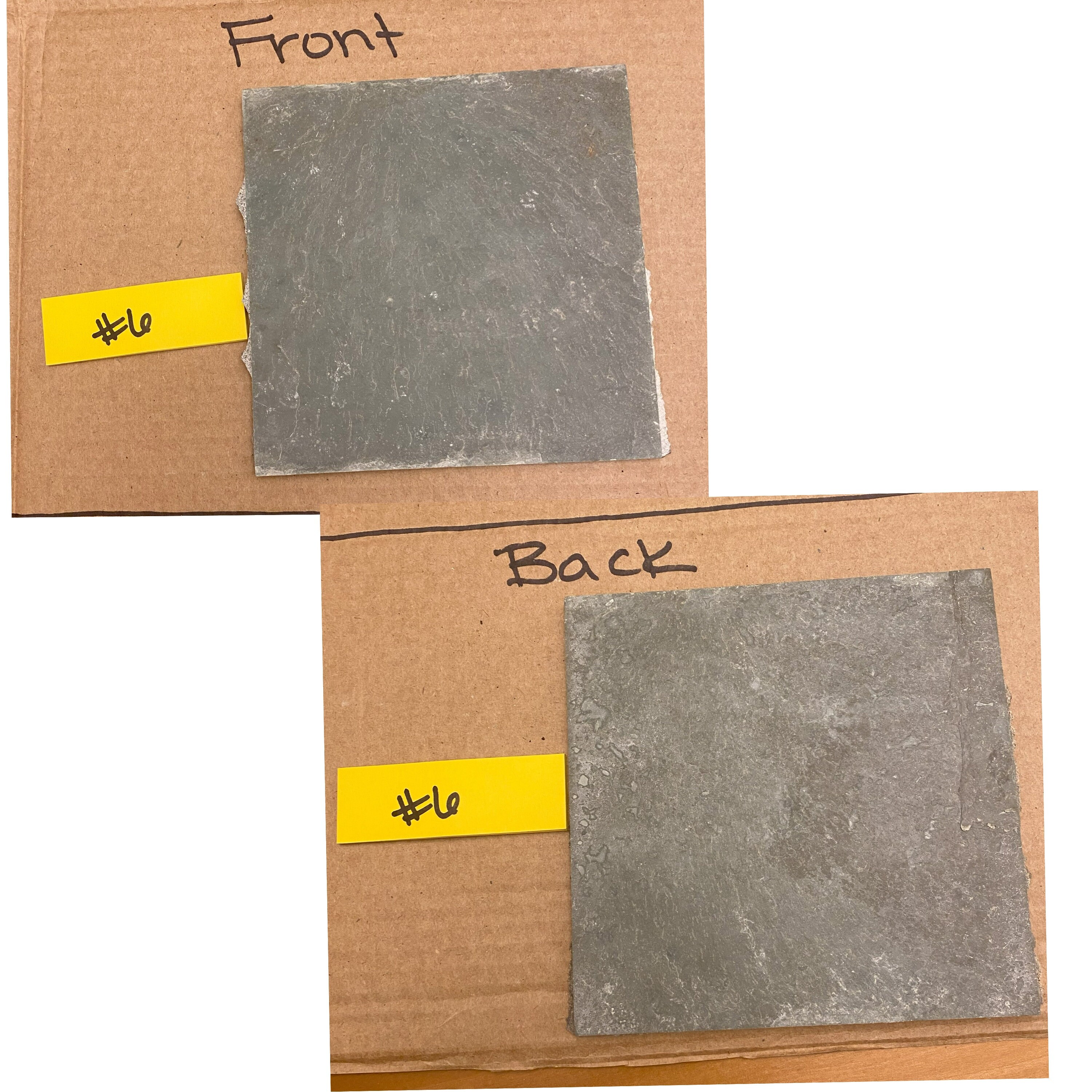 Vintage 1960s Salvaged Reclaimed Natural Slate Tiles approx 5.75 Square ...