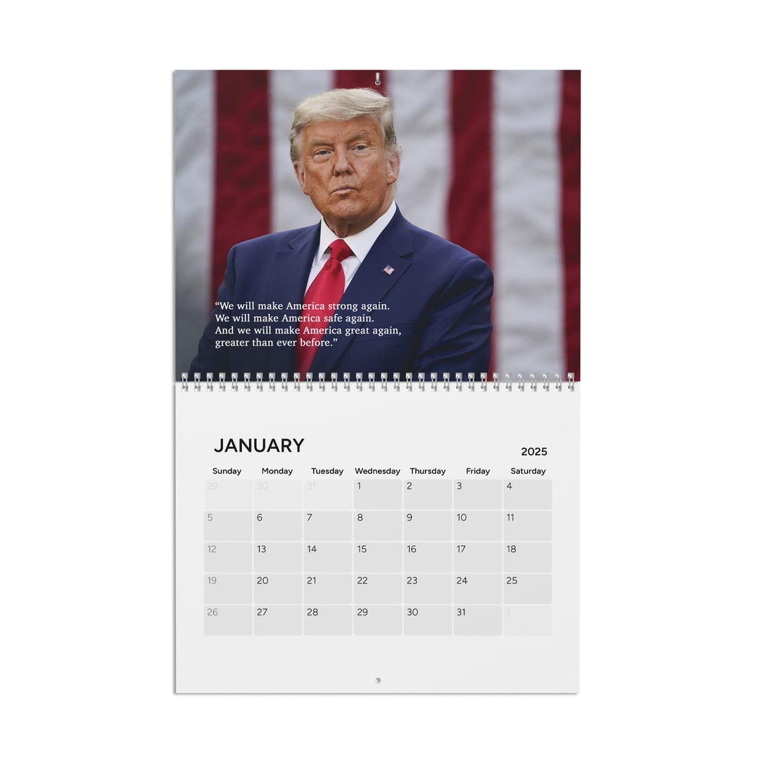 Donald J Trump MAGA Wall Calendar 2025 - Etsy