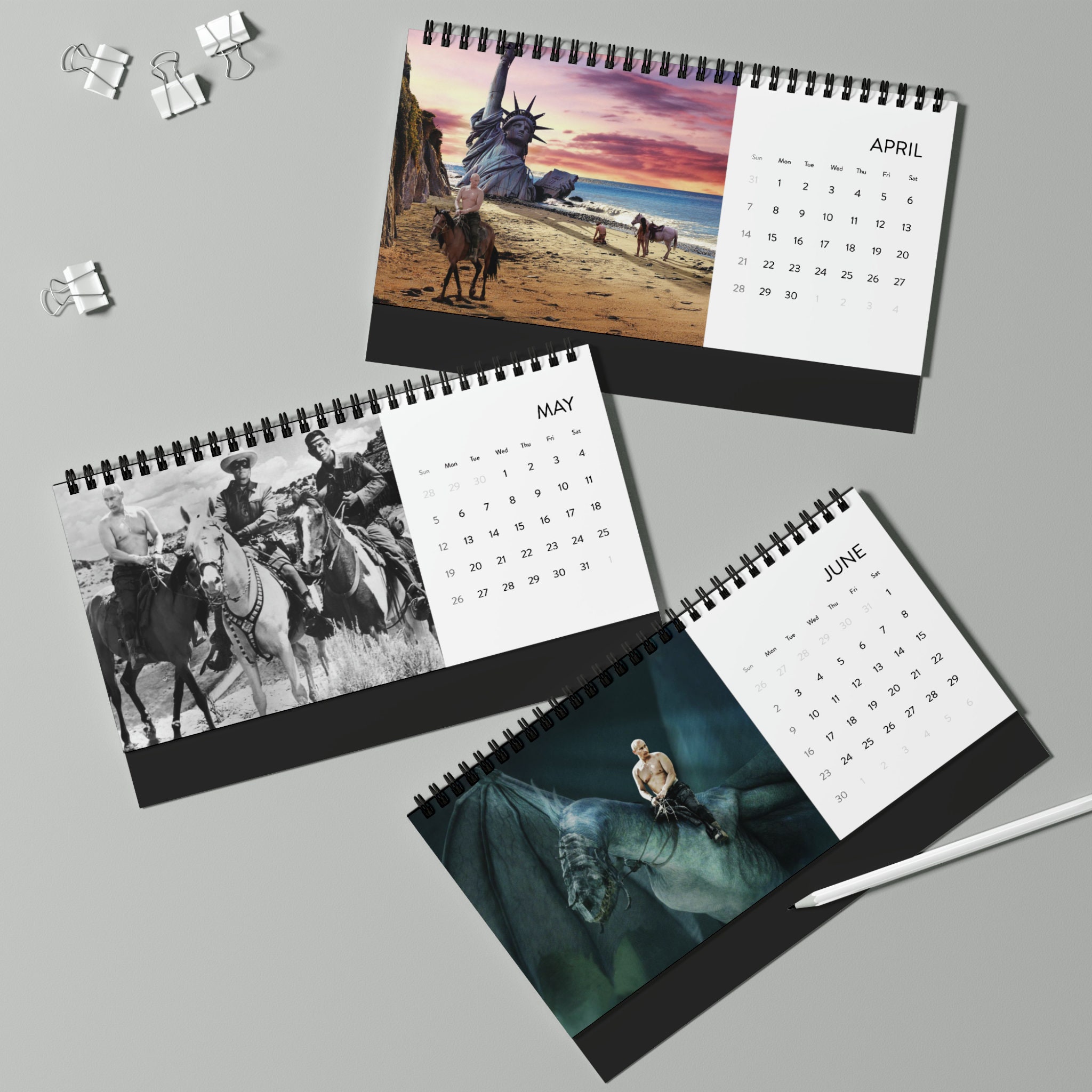 Vladimir Putin Glorious Desk Calendar 2024 - Etsy