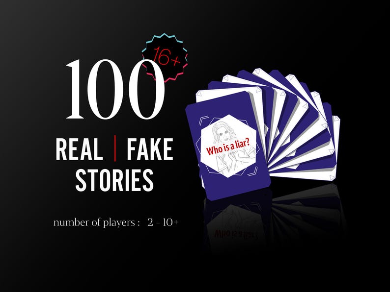 100 Cards for Game Night, Group Game for Friends, Printable Unique ...