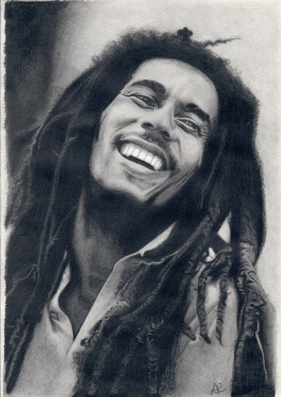 Portrait of Bob Marley - Etsy