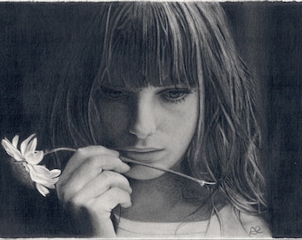 Portrait of Jane Birkin Made With Pencils - Etsy