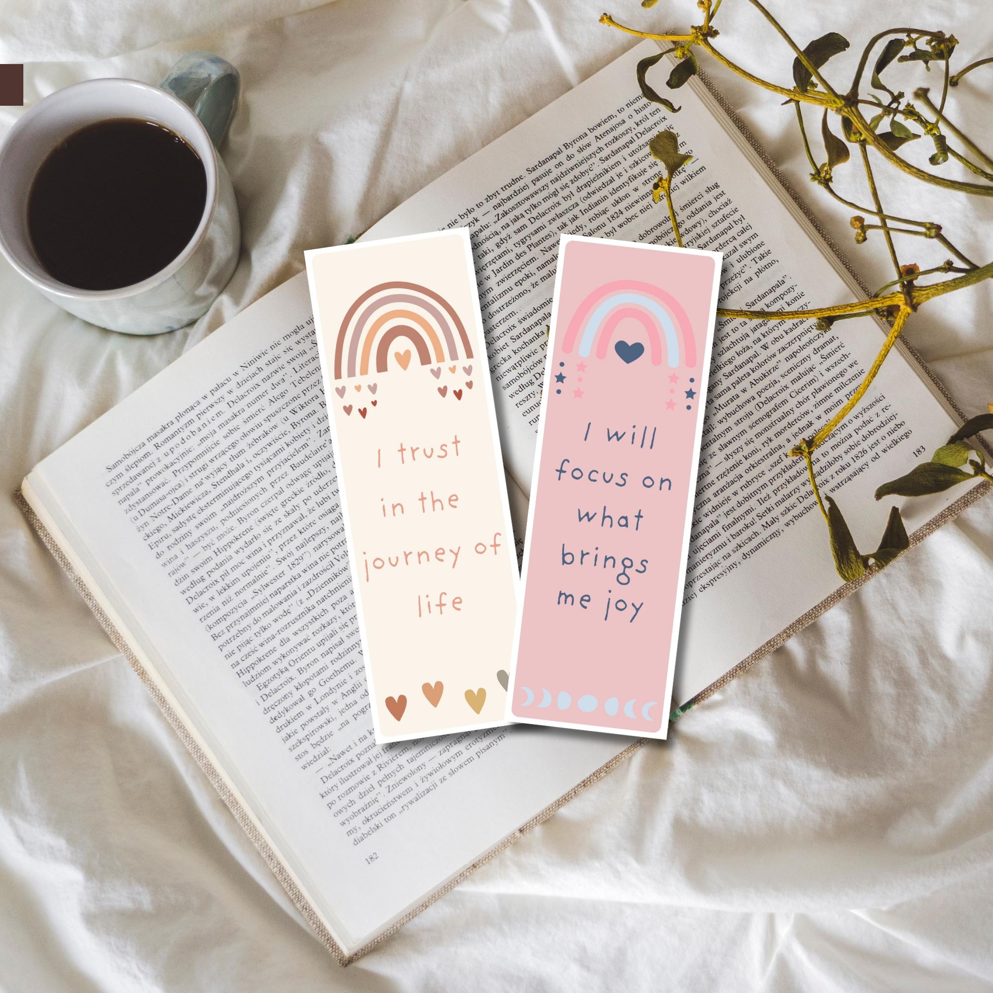 Affirmation Printable Bookmarks Boho Bookmarks Digital Download ...