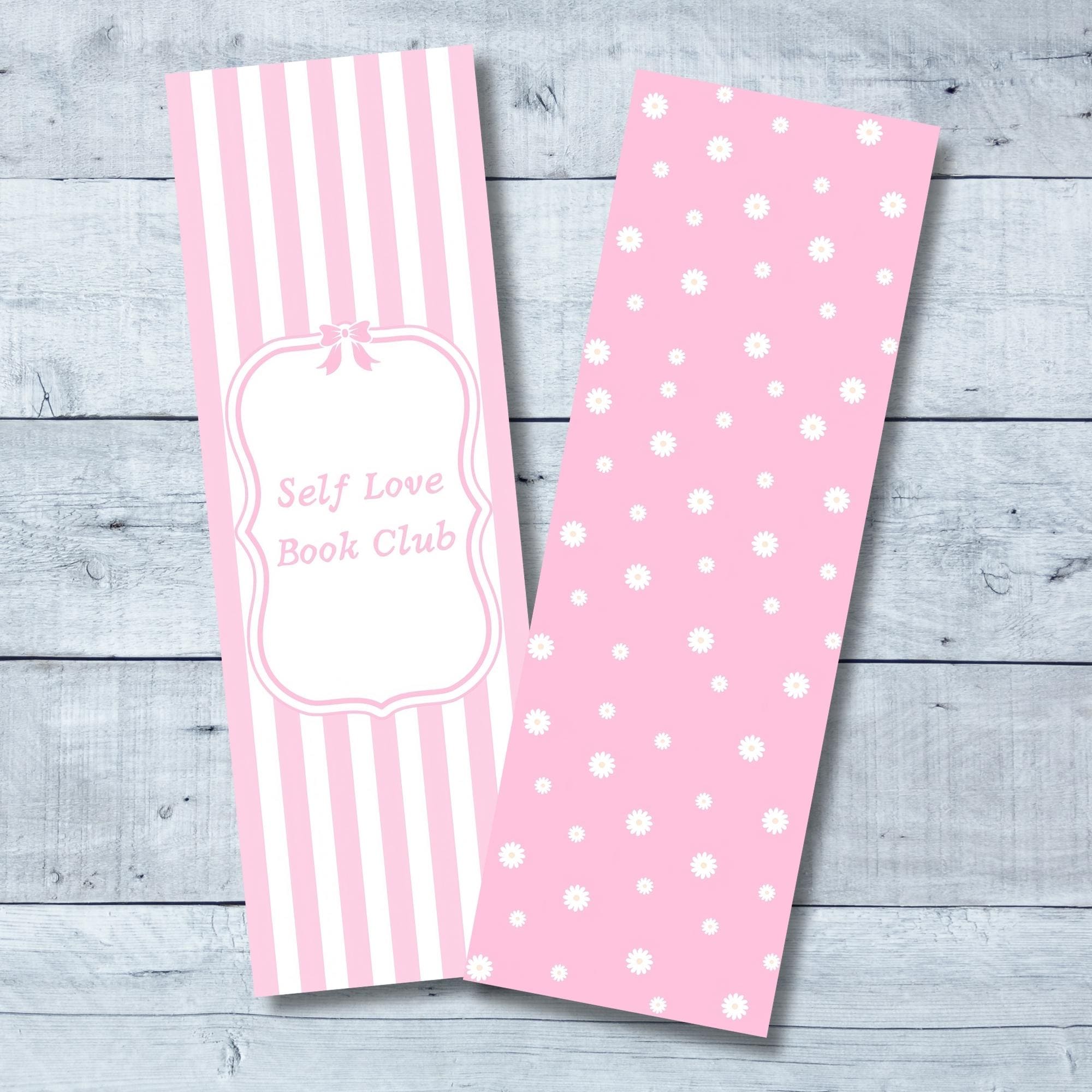 Printable Bookmarks Paste Pink Girly Bookmarks Coquette Bookmarks Cute ...