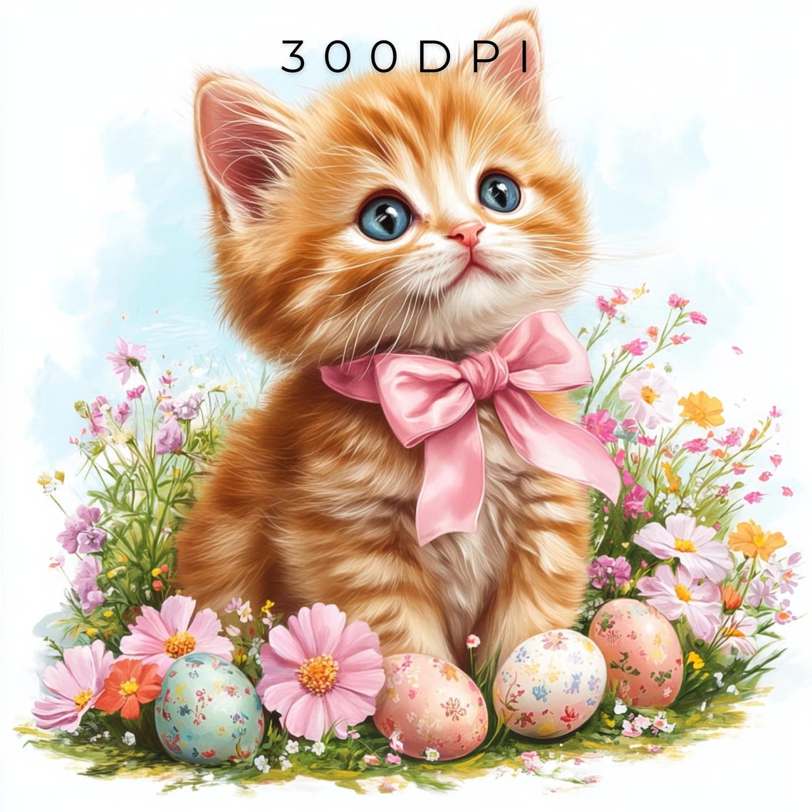 15 Easter Kittens Clipart Bundle Easter Clipart Spring Kittens and ...