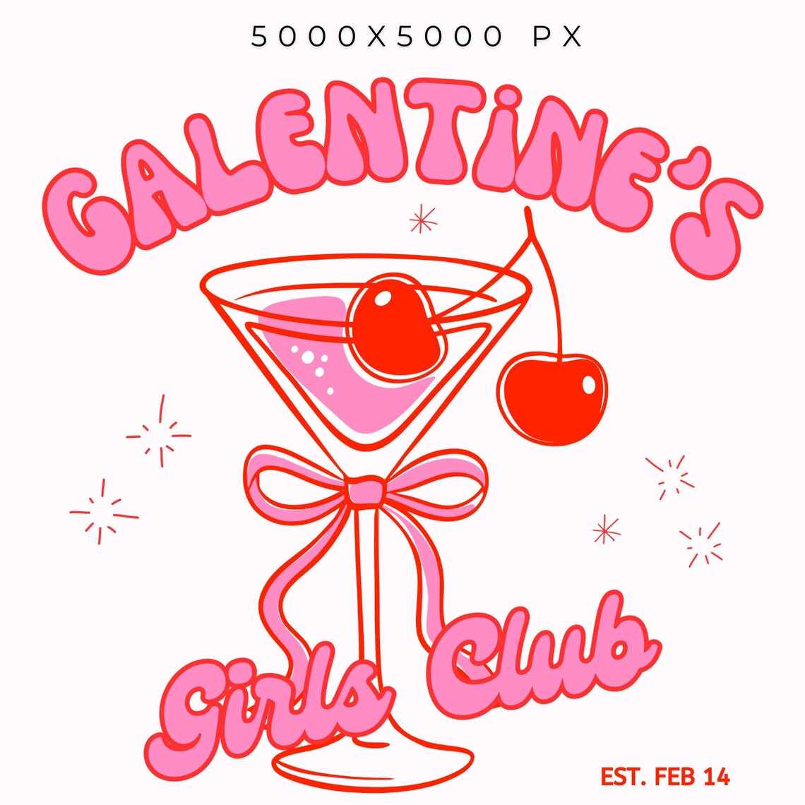 Preppy Valentine PNG Coquette Galentines Clipart Cute Galentine Png ...