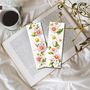 Botanical Printable Bookmarks Bookmarks Digital Download Neutral Floral ...