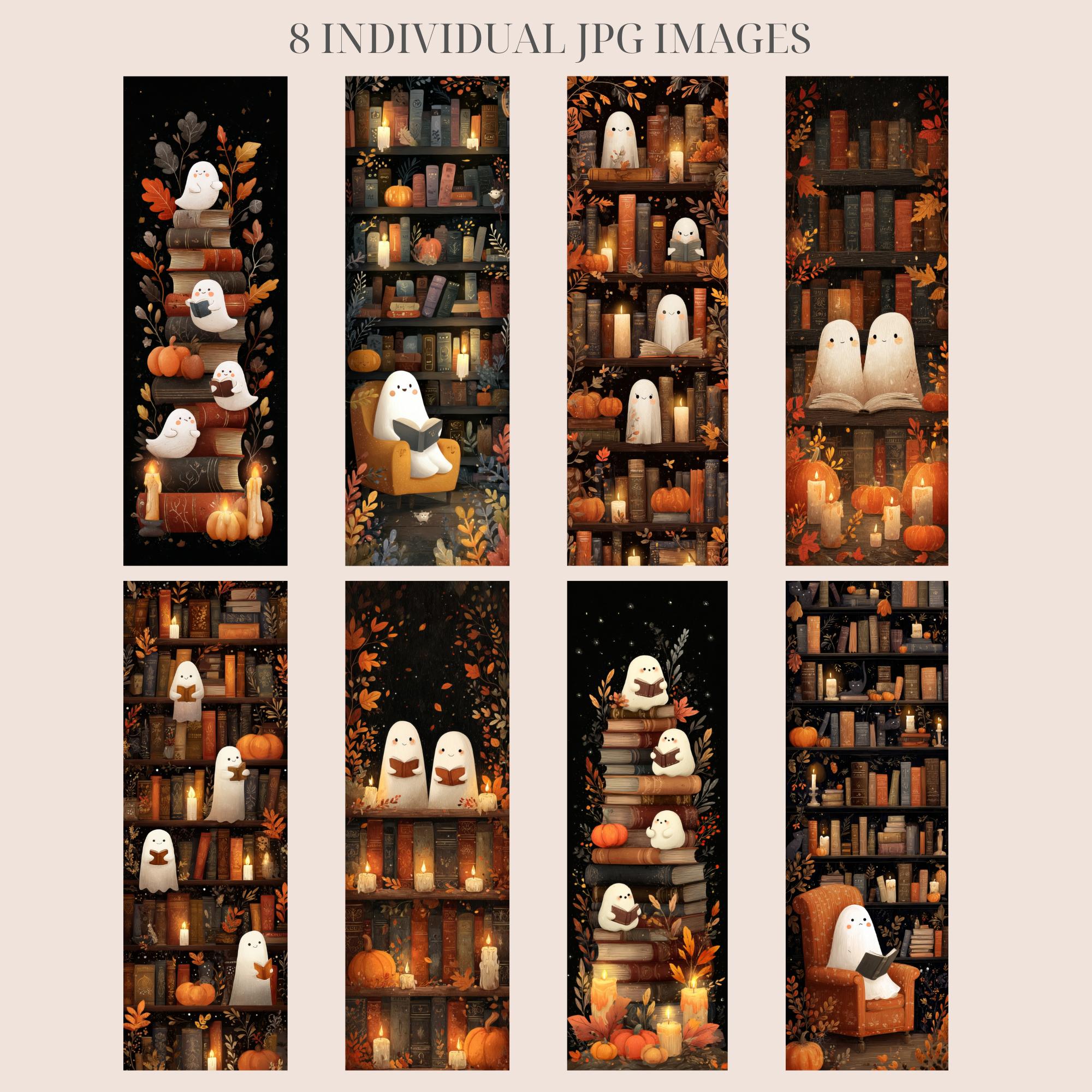 Printable Halloween Ghost Bookmarks 8 Printable Cute Spooky Ghost ...