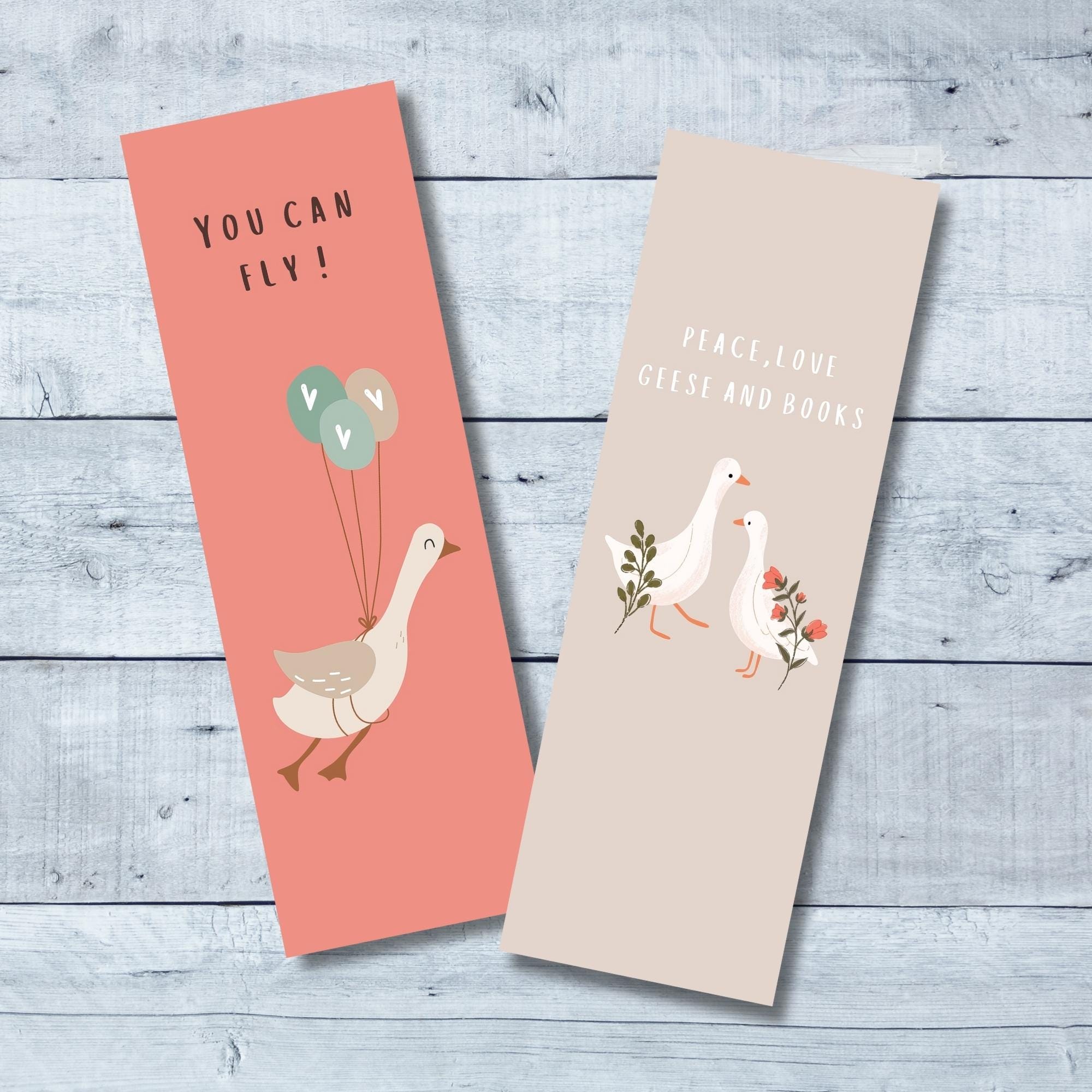 Silly Goose Printable Bookmarks Cute Printable Bookmarks Childrens ...