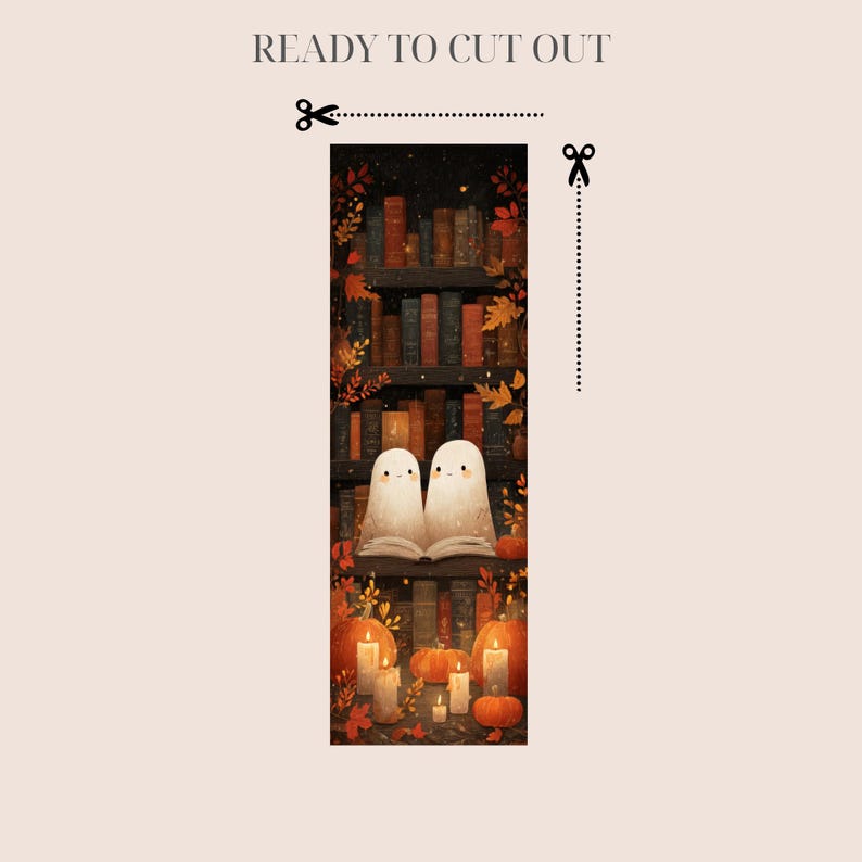 Printable Halloween Ghost Bookmarks 8 Printable Cute Spooky Ghost ...