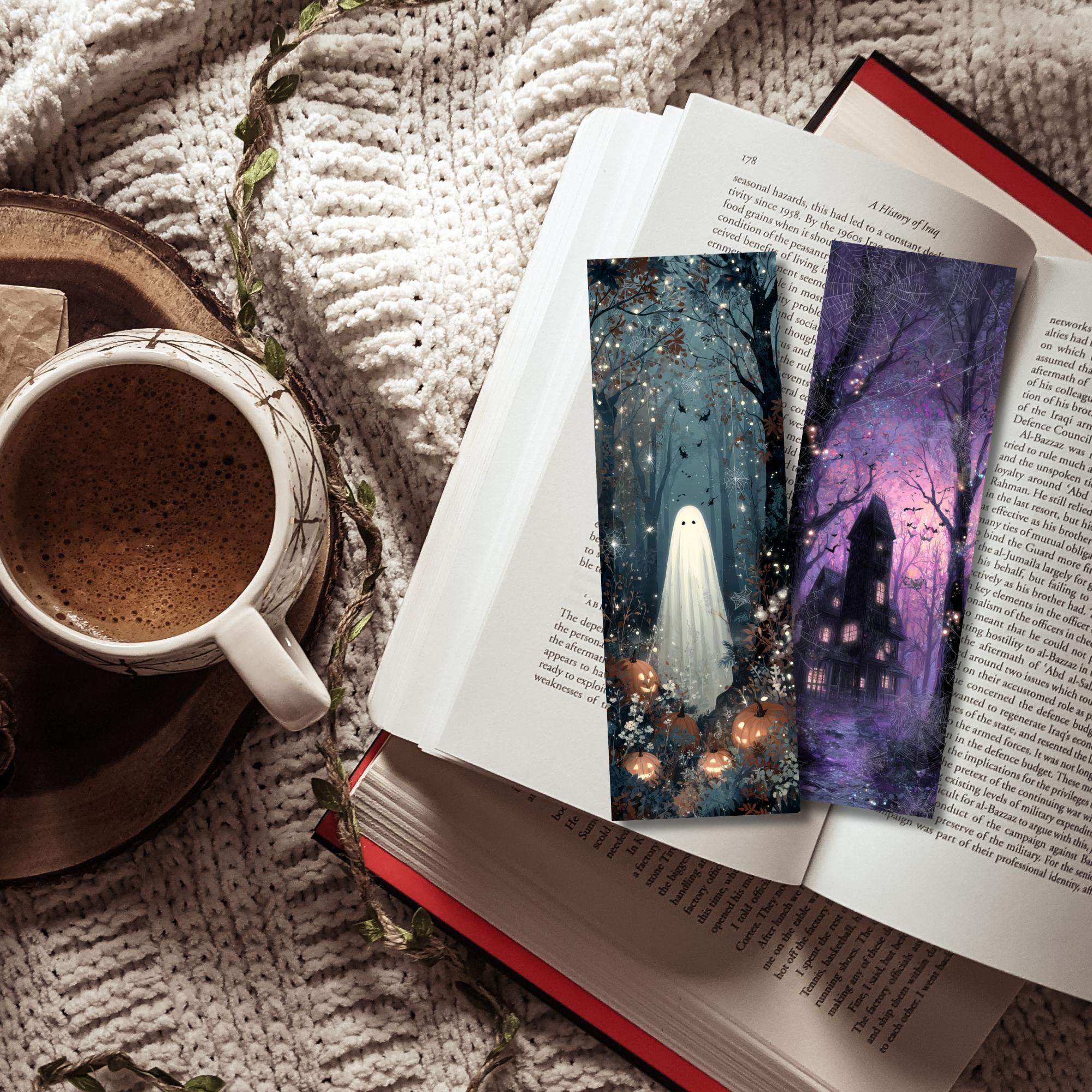 Halloween Printable Bookmarks Spooky Bookmarks Digital Download Ghost ...