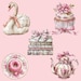 Pink Coquette Clipart Bundle Watercolor Vintage Coquette PNG Shabby ...