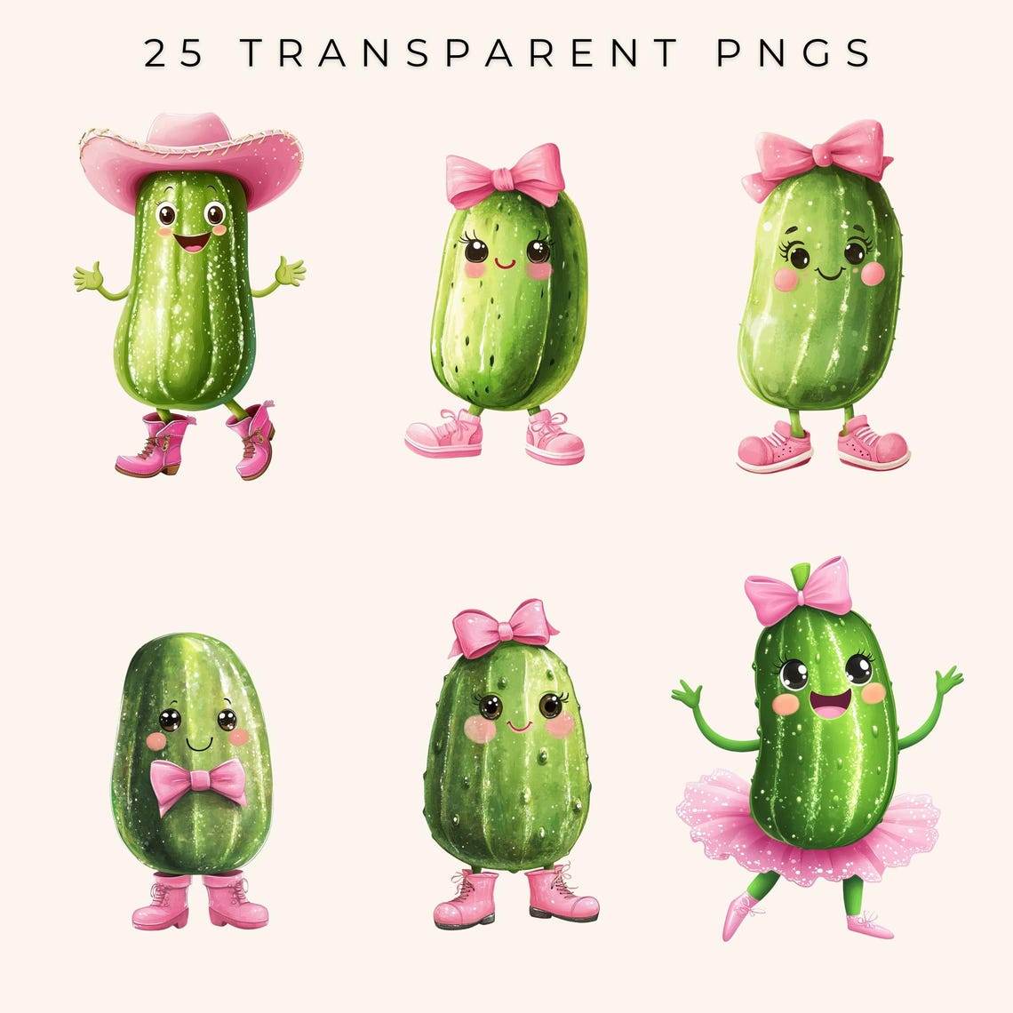 Happy Pickle Clipart Cute Pickles Clipart PNG Dill Pickle Clipart Funny ...