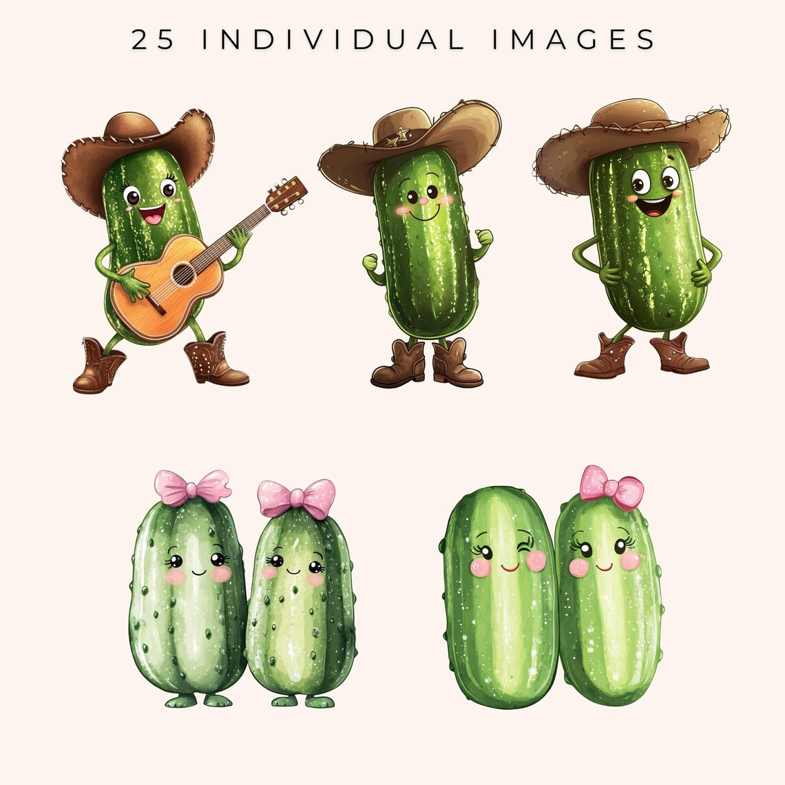 Happy Pickle Clipart Cute Pickles Clipart PNG Dill Pickle Clipart Funny ...