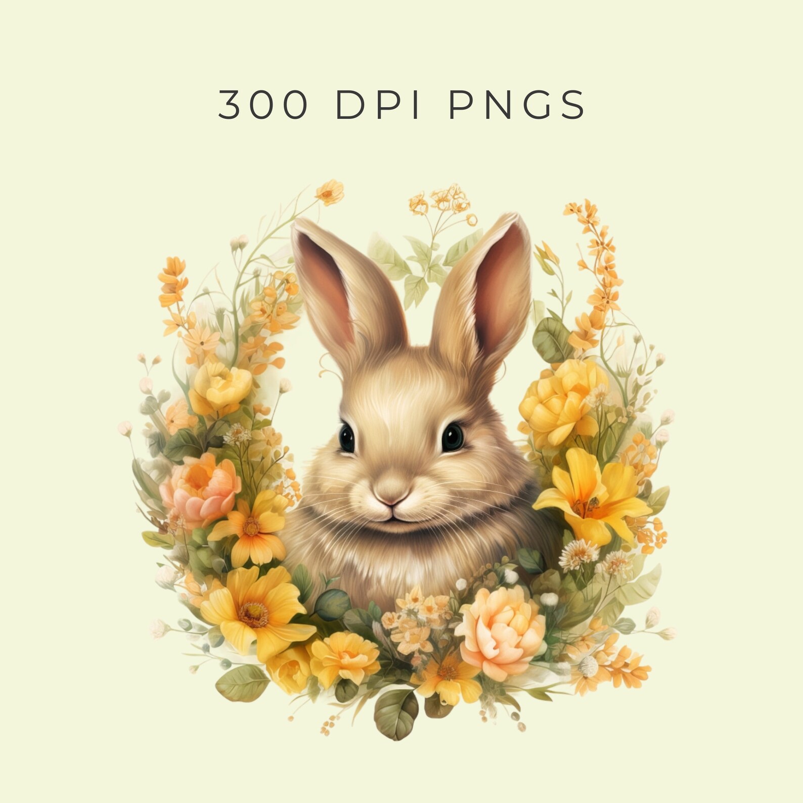 Easter Bunny Clipart PNG, Baby Bunnies Spring Clipart, Easter Egg ...