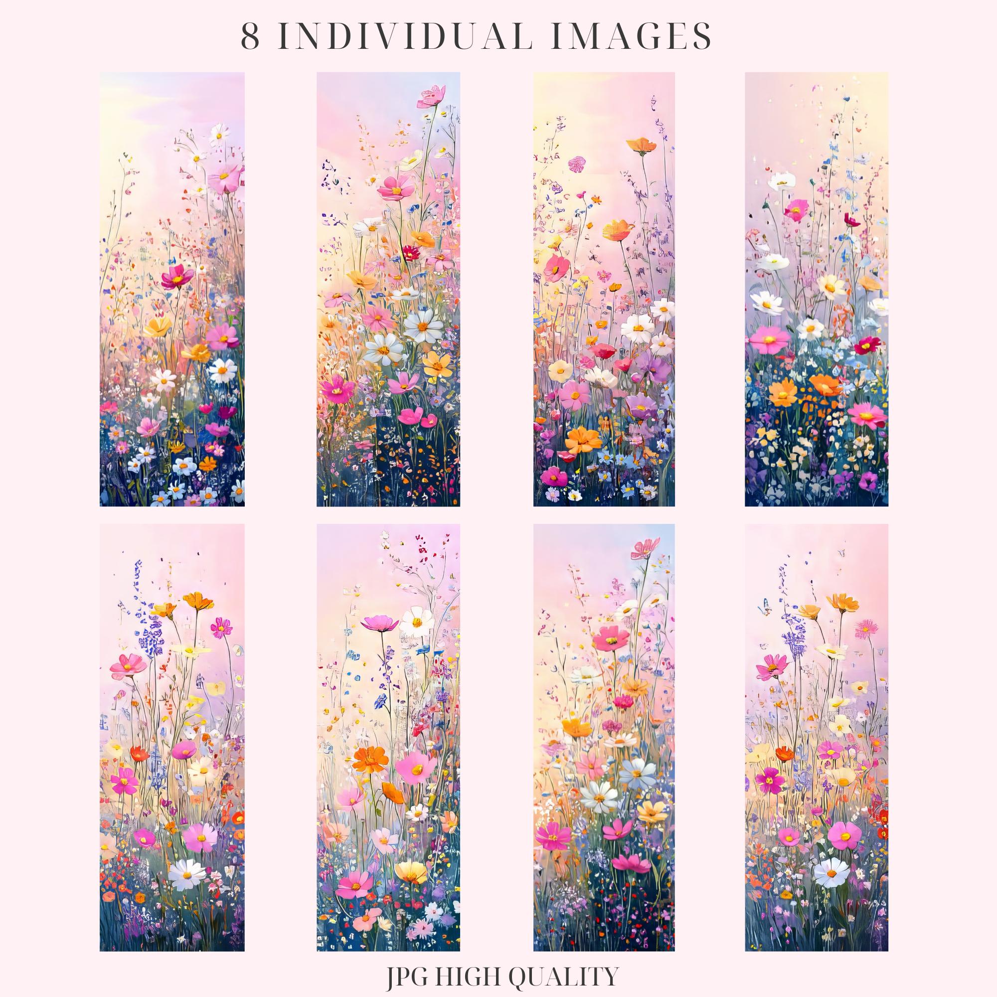 Spring Flowers Printable Bookmarks Wildflower Bookmarks Digital ...