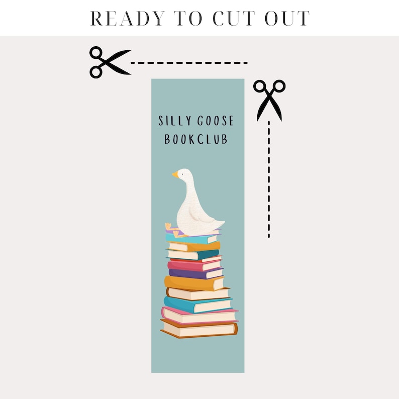 Silly Goose Printable Bookmarks Cute Printable Bookmarks Childrens ...