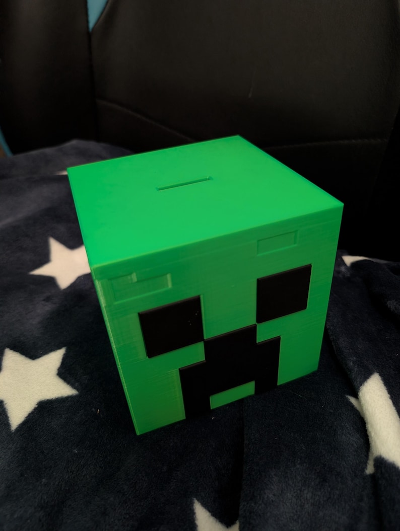 Minecraft Creeper Piggy Bank - Etsy
