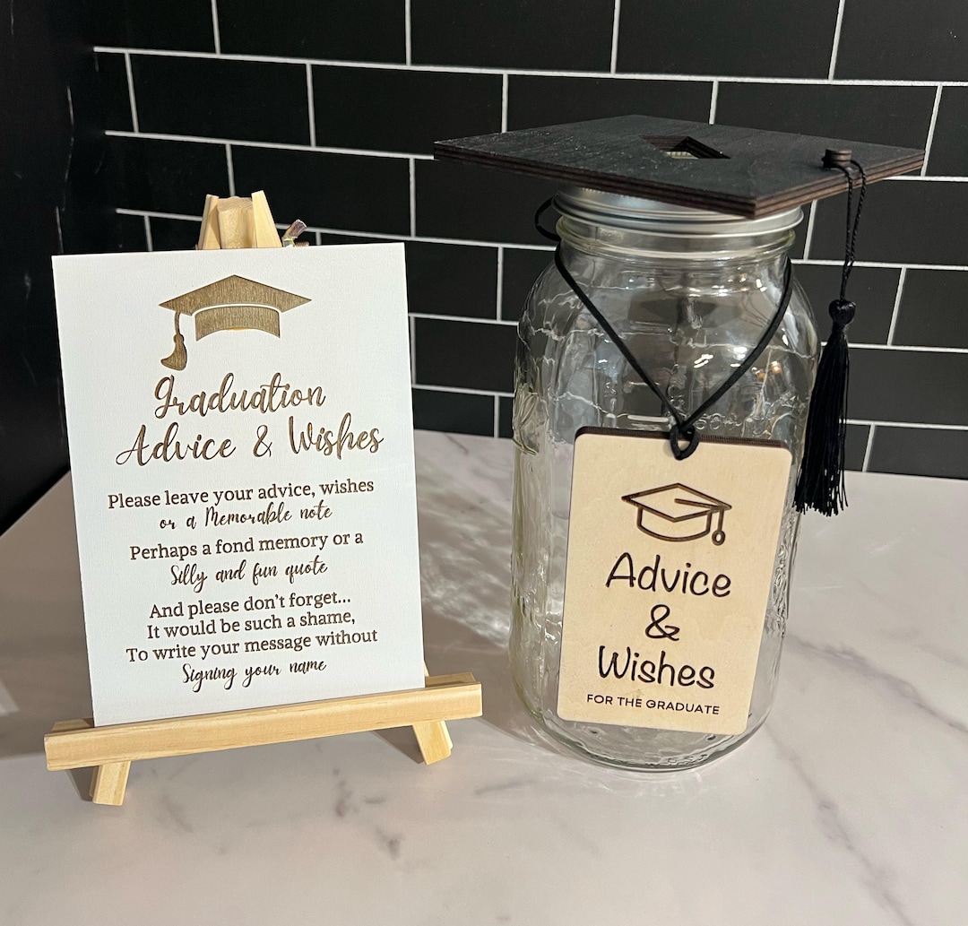 Graduation Wishes and Advice Jar - Etsy
