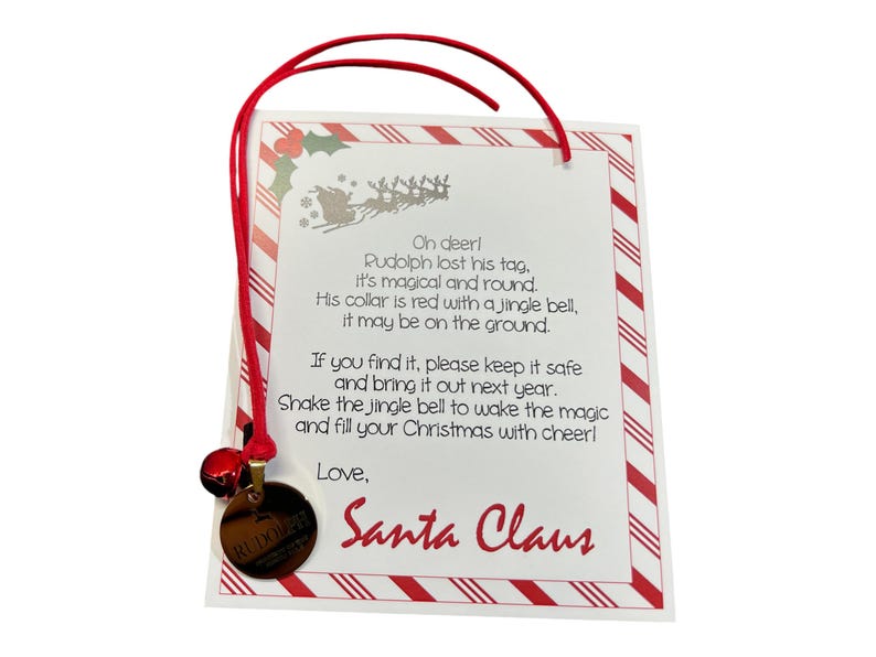 Rudolph's Lost Tag - Etsy