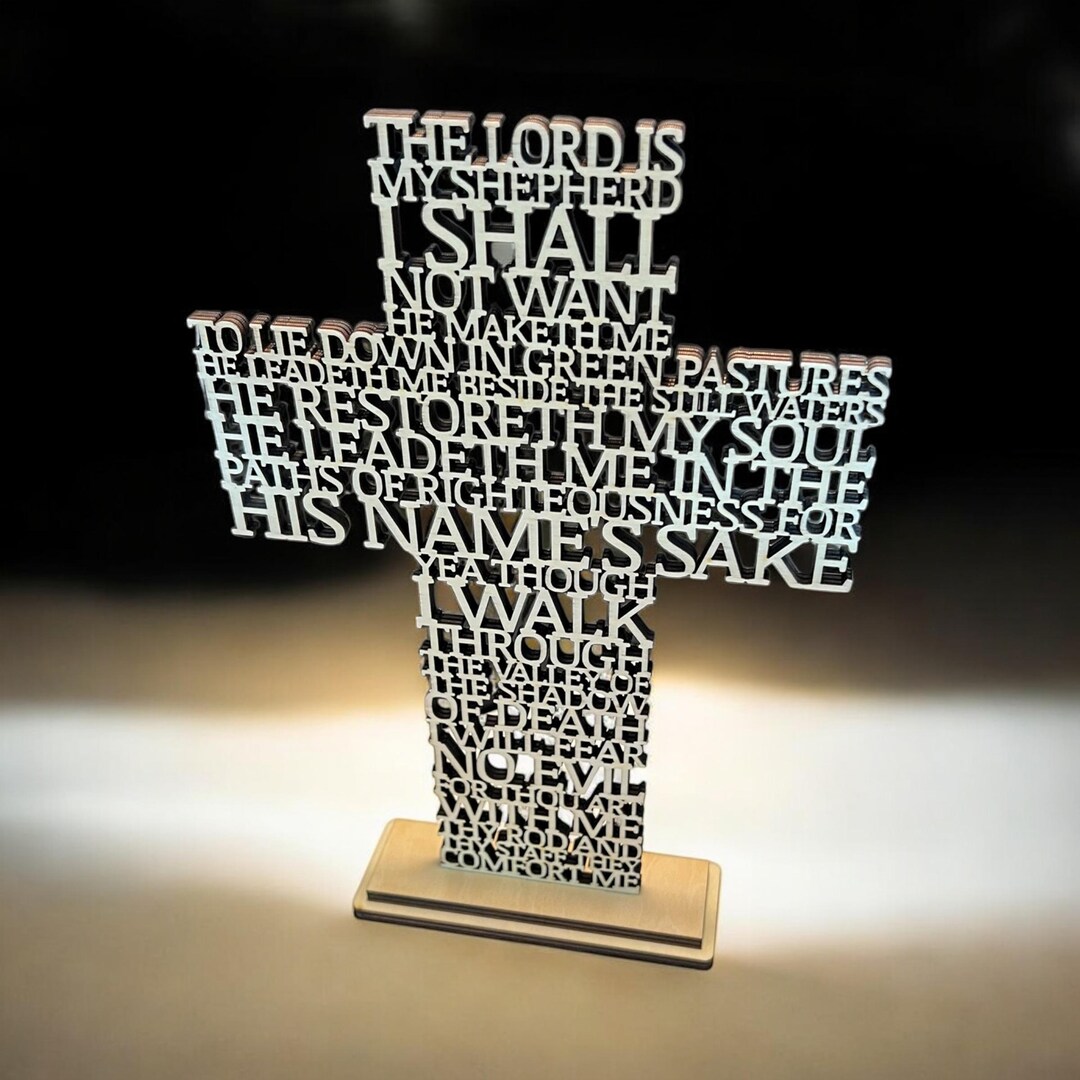 Psalm 23 Cross - Etsy