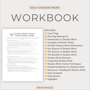 Shadow Work Workbook and Ebook: A Guide to Self-discovery and Healing ...