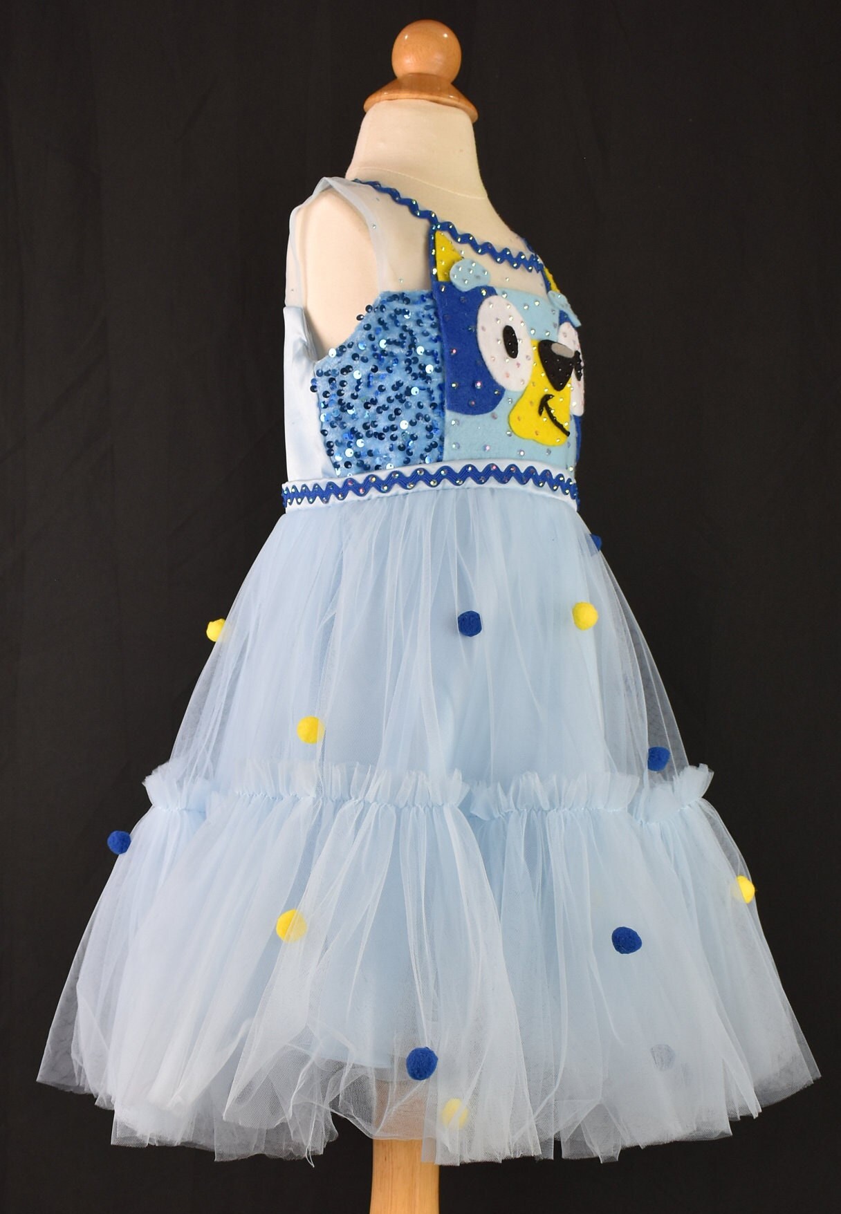 Bluey Inspired Tutu Dress: Girls' Costume Party Dress - Etsy