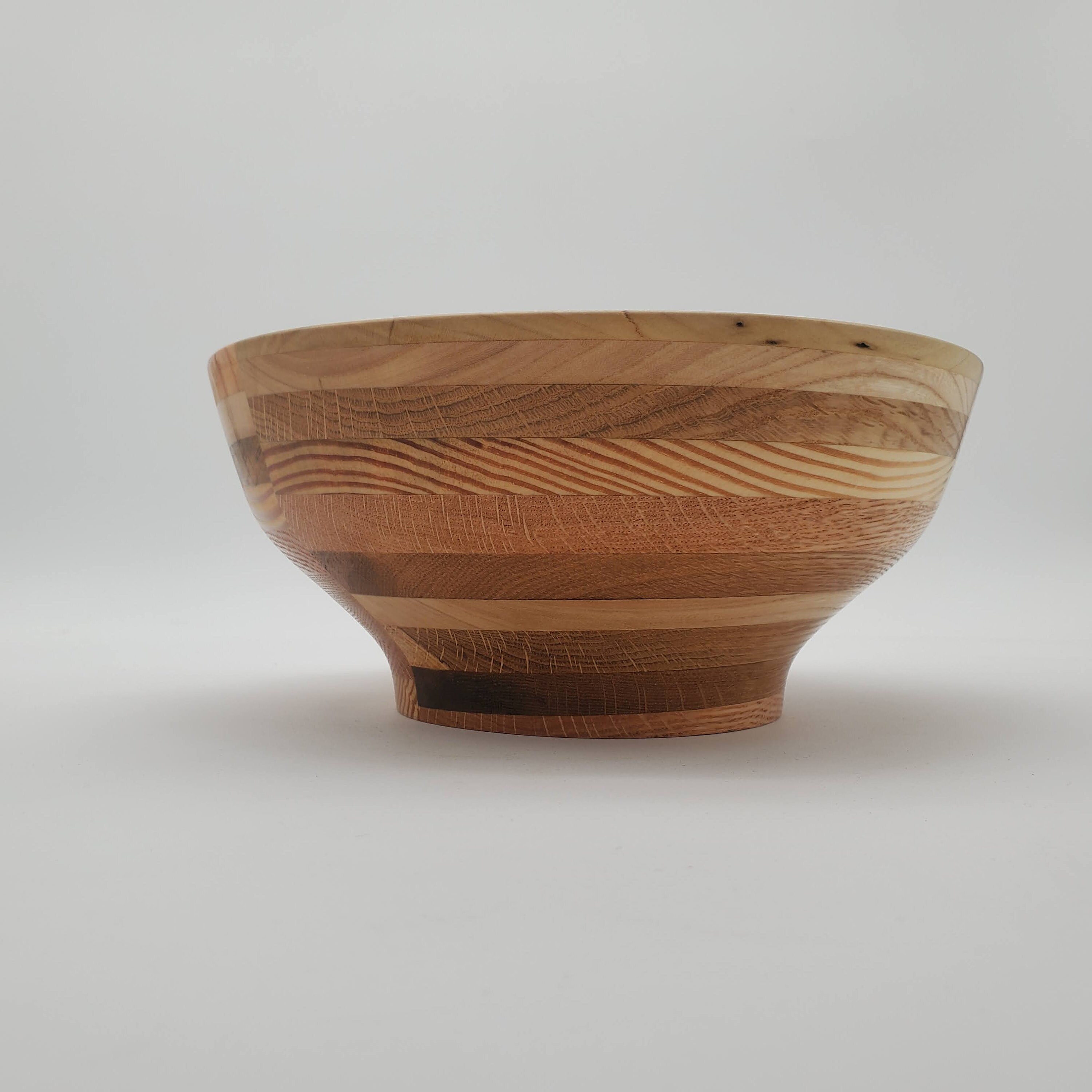 8.5 Medium Handmade Wooden Bowl Lathe Turned Wood Bowl Decorative Wood ...