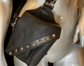 Genuine Leather Sling Bag Vintage Handmade Crossbody Casual Daypack ...