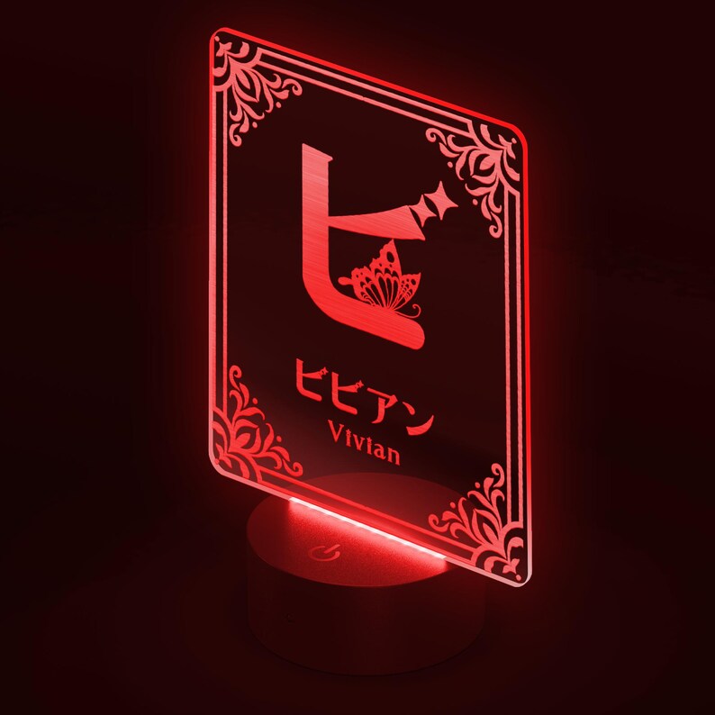 Personalized Japanese Name LED Light up Sign Custom Name Japanese Night ...