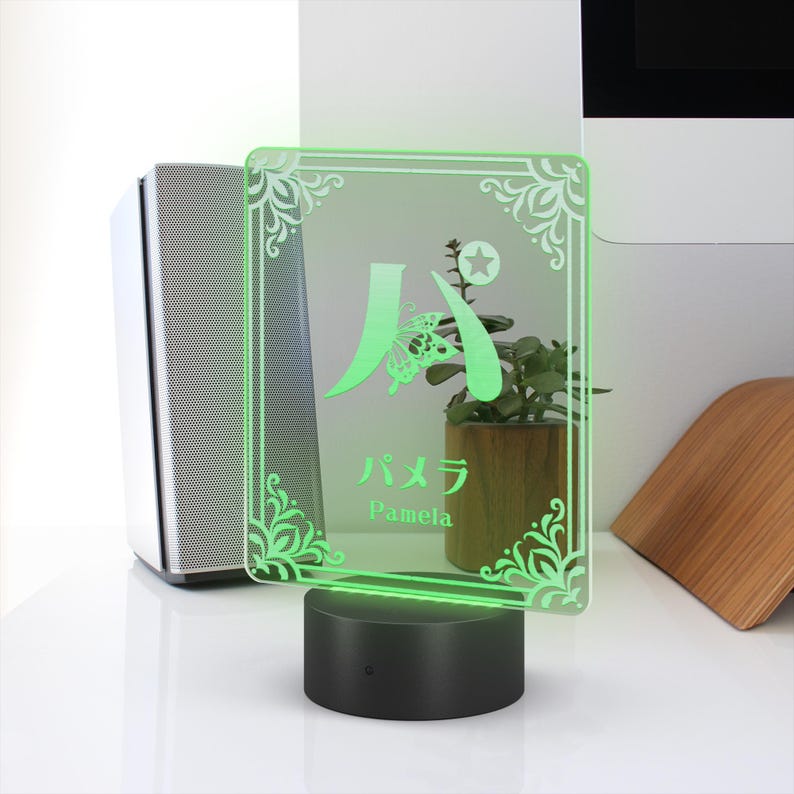 Personalized Japanese Name LED Light up Sign Custom Name Japanese Night ...
