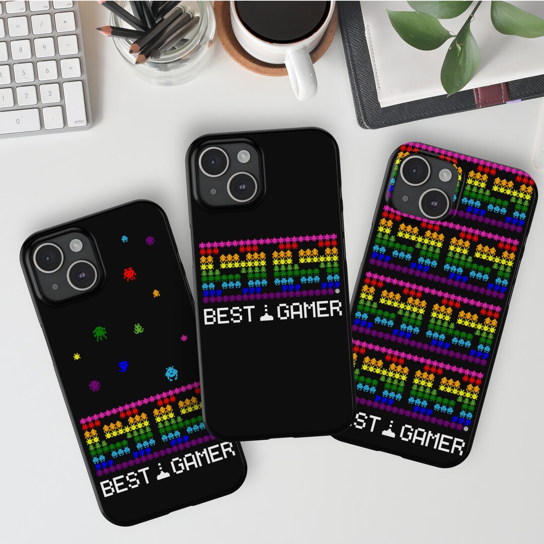 Space Invaders Phone Case for iPhone 80s Video Game Gift for Her Gaming ...