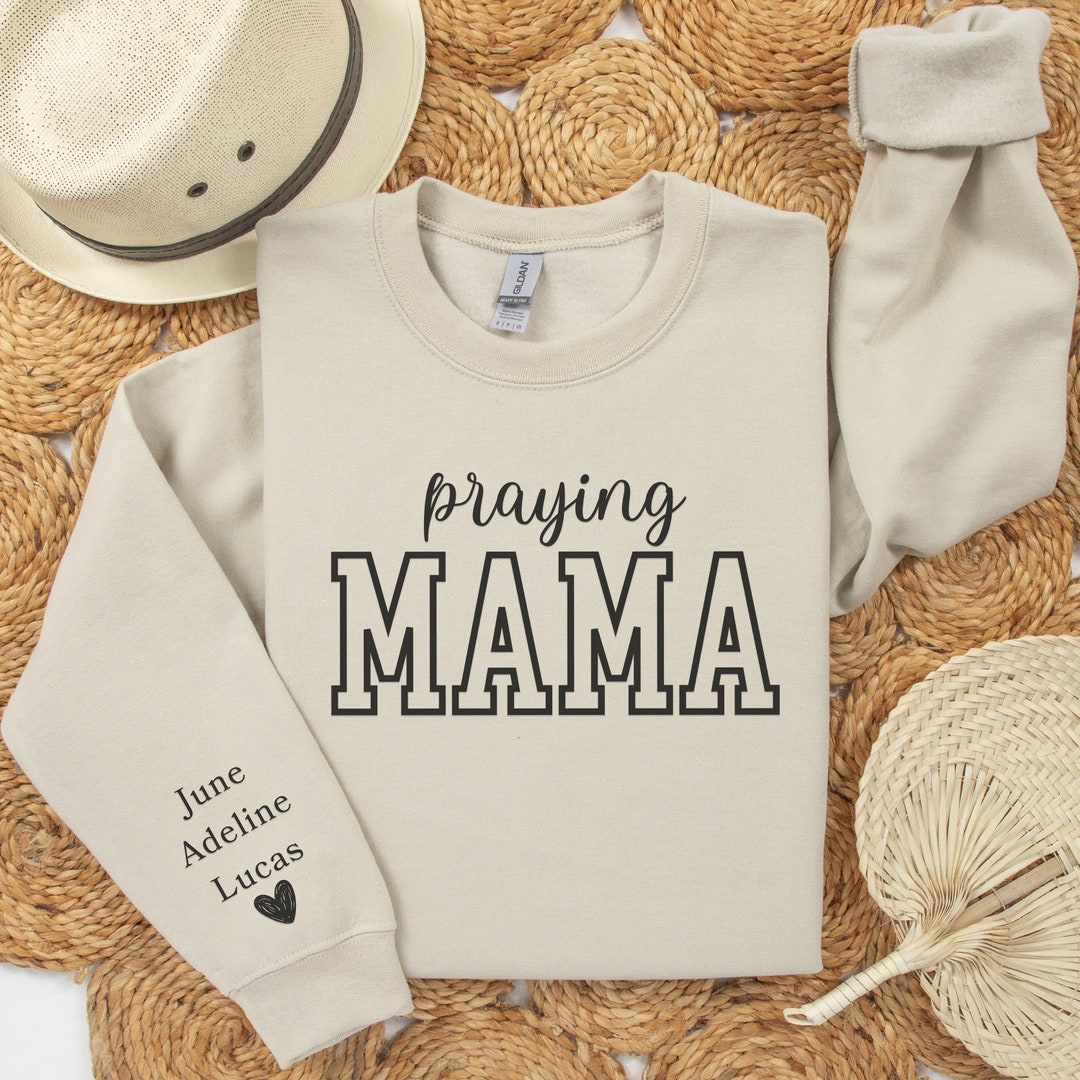 Personalized Mama Sweatshirt, Custom Sweatshirt With Sleeve Names ...