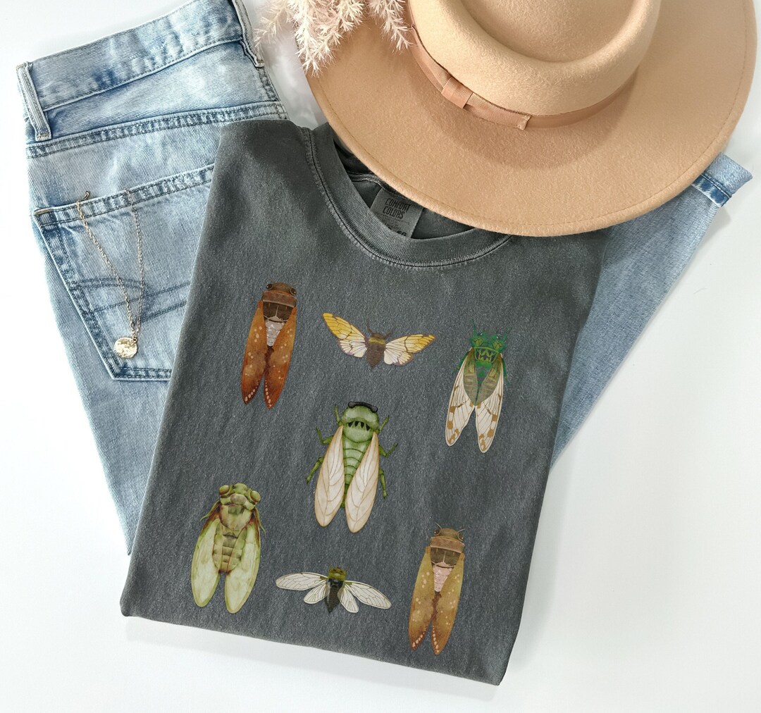 Cicada Shirt, Cottagecore Shirt, Gardening Shirt, Bugs Shirt, Vintage ...