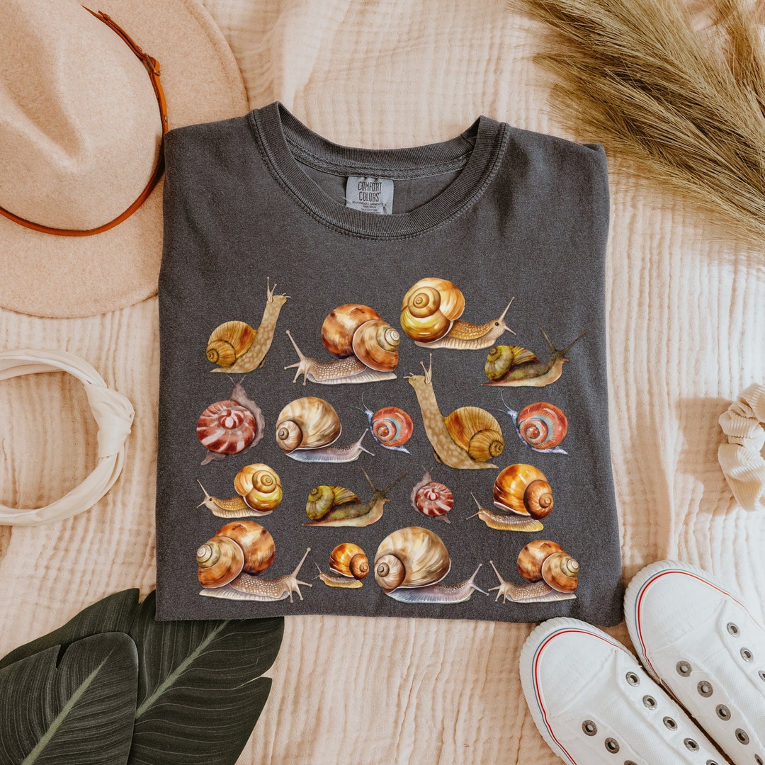 Snails Shirt, Snail Lover, Cottagecore Shirt, Gardening Shirt, Vintage ...