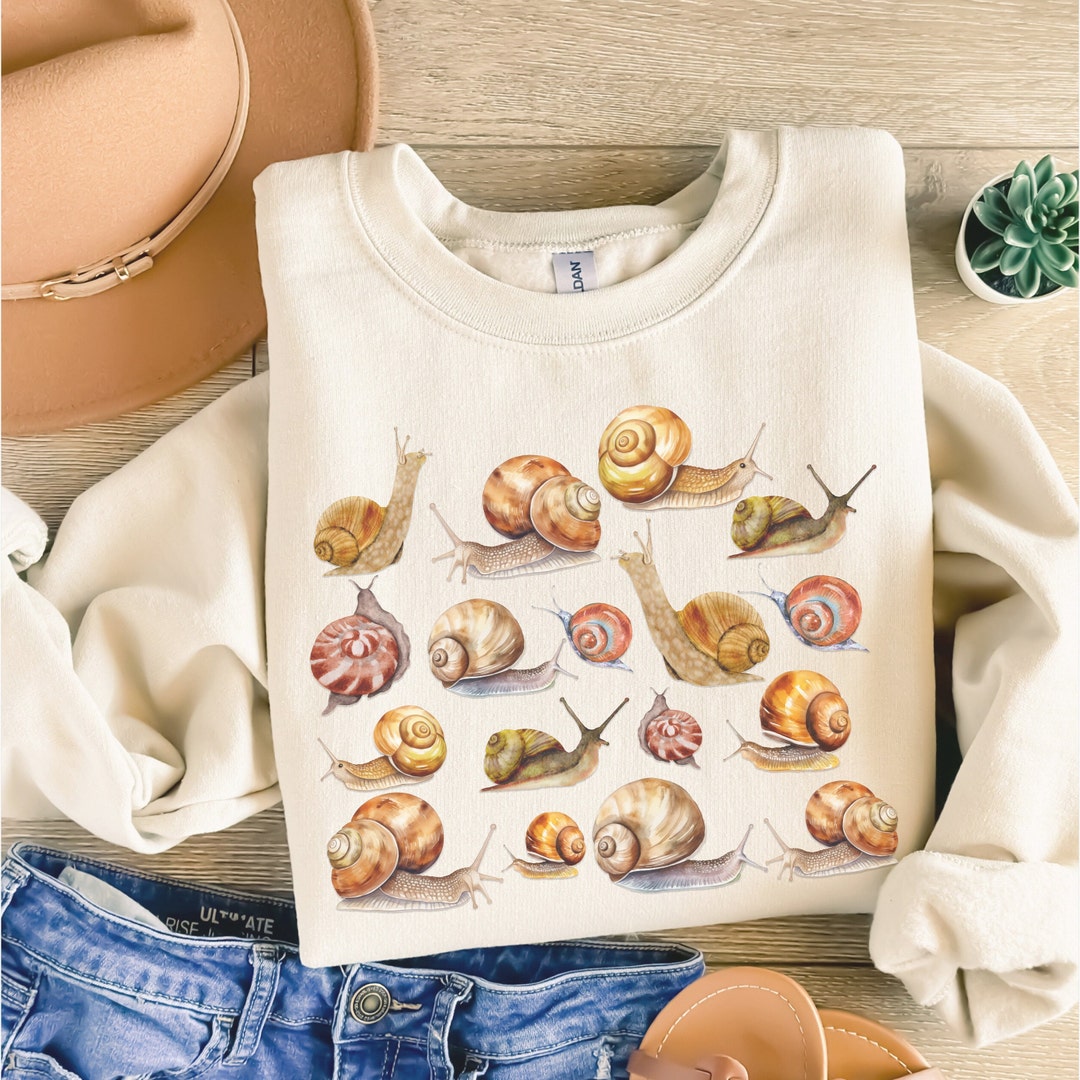 Snails Shirt, Snail Lover, Cottagecore Shirt, Gardening Shirt, Vintage ...