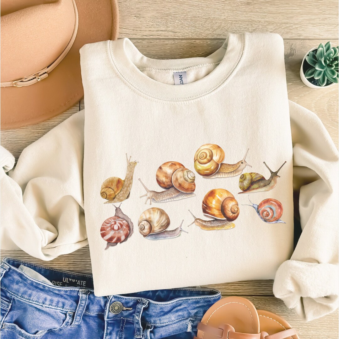 Snails Shirt, Snail Lover, Cottagecore Shirt, Gardening Shirt, Vintage ...