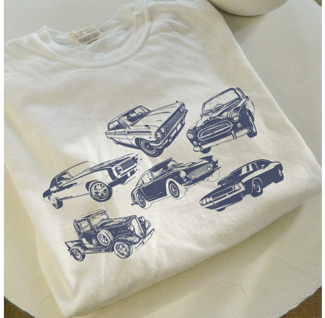 Retro Vintage Graphic T-shirt, Trendy Shirt, Vintage Auto Shirt, Old ...