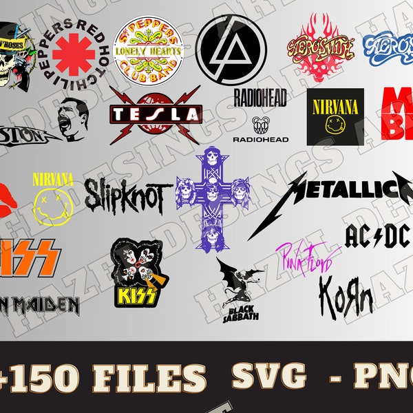 Rock Band Svg - Etsy