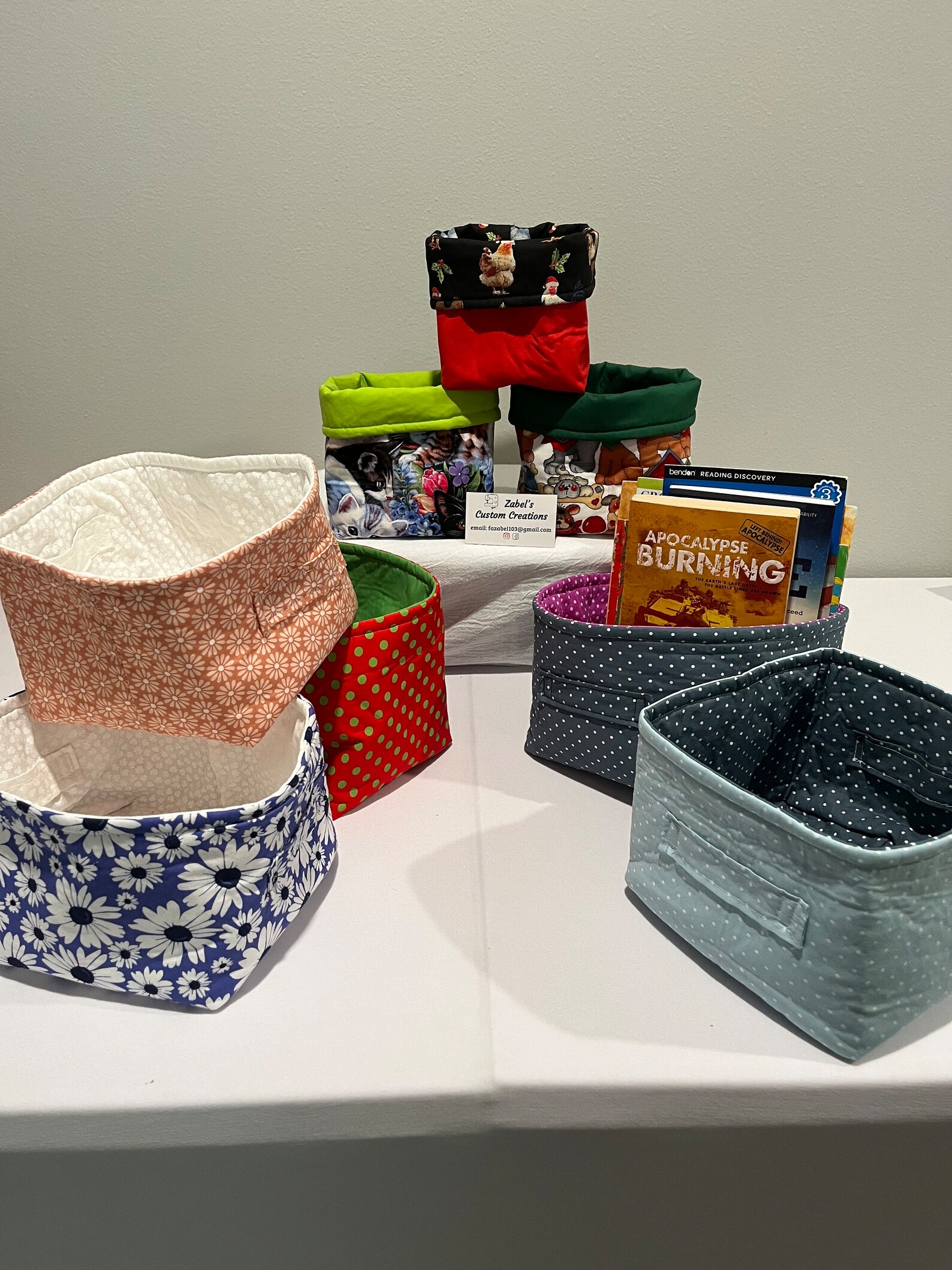 Fabric Baskets Reversible Personalized Embroidery - Etsy