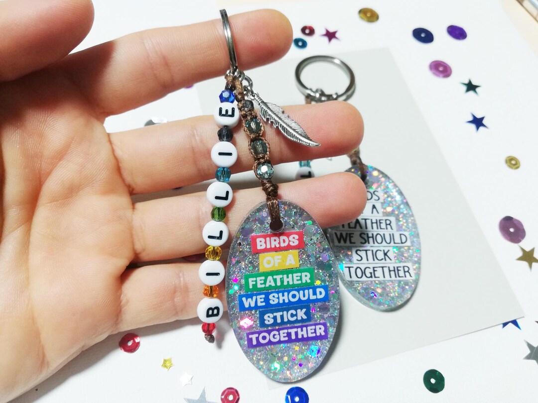 Billie Eilish Lyrics Keychain: Birds of a Feather Resin Charm - Etsy