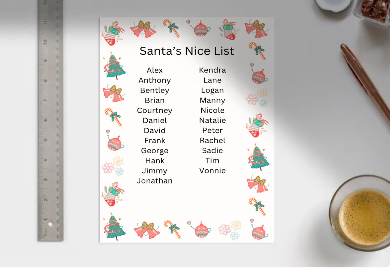 Santas Nice List - Etsy