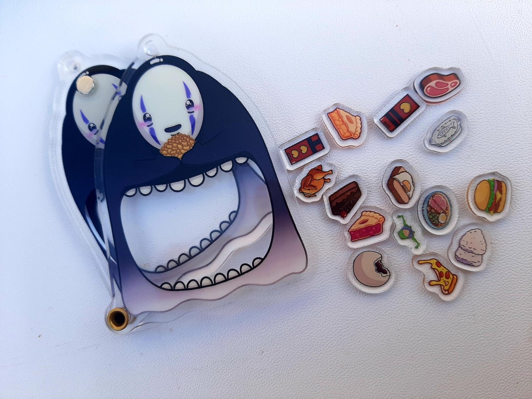 Faceless Spirit Openable Shaker Keychain | No-face Inspired Shaker ...