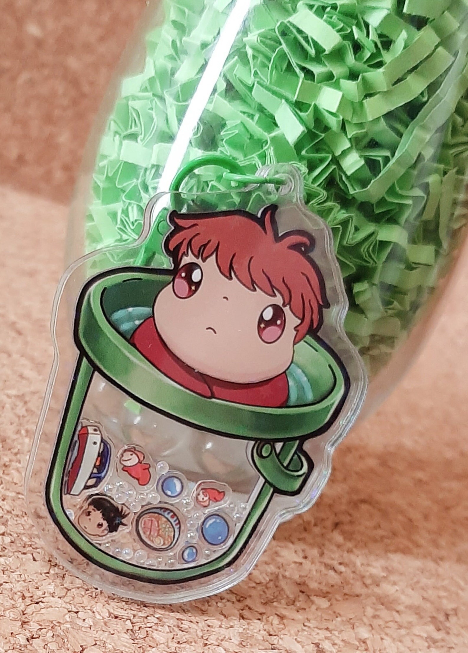 Anime Goldfish Princess Shaker Keychain Fish Girl Kawaii Gift - Etsy