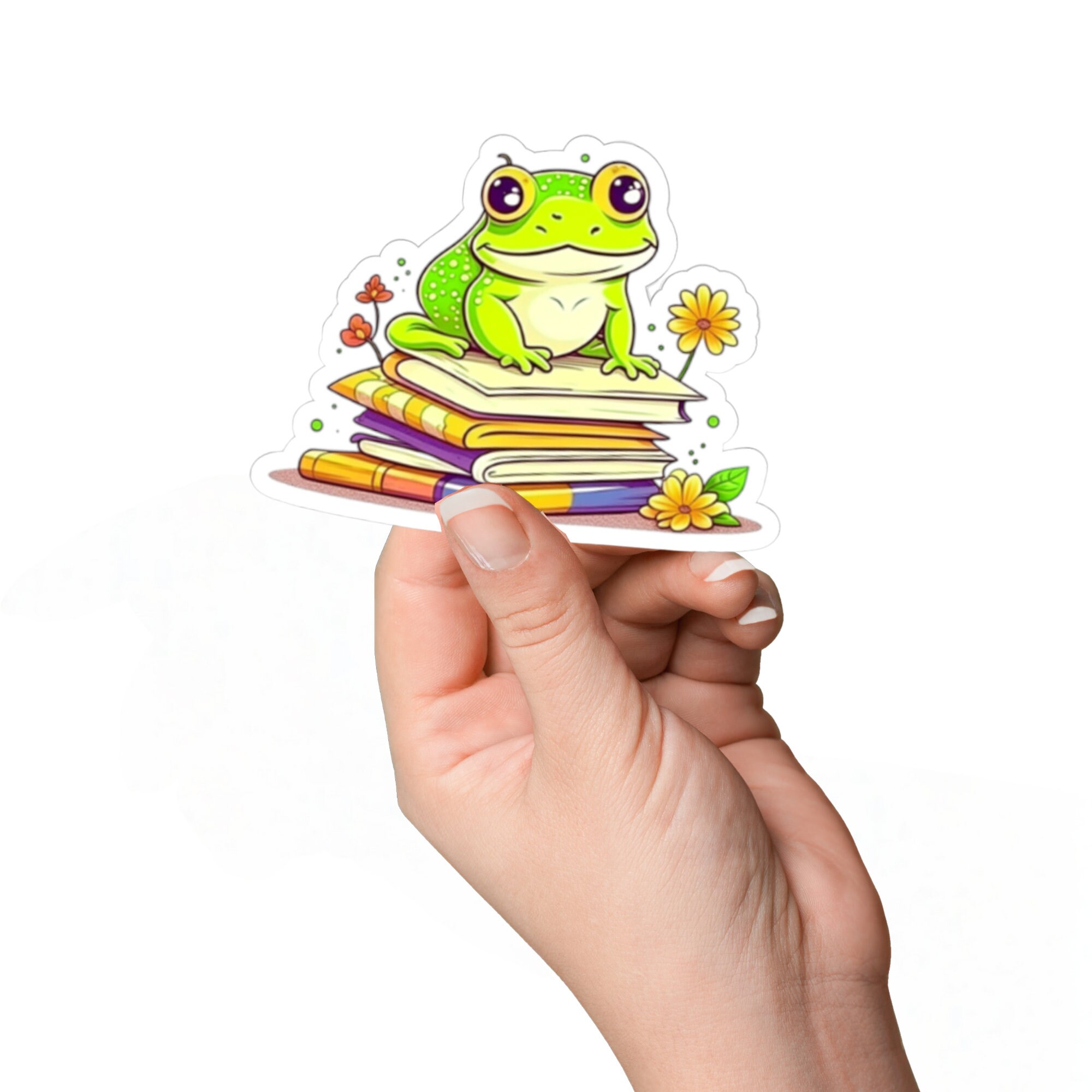 Fat Frog Sticker, Frog Lover Gift, Kawaii Frog Sticker, Journal Decals ...