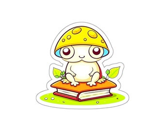 Scientist Fat Frog Sticker, Frog Lover Gift, Kawaii Frog Sticker ...