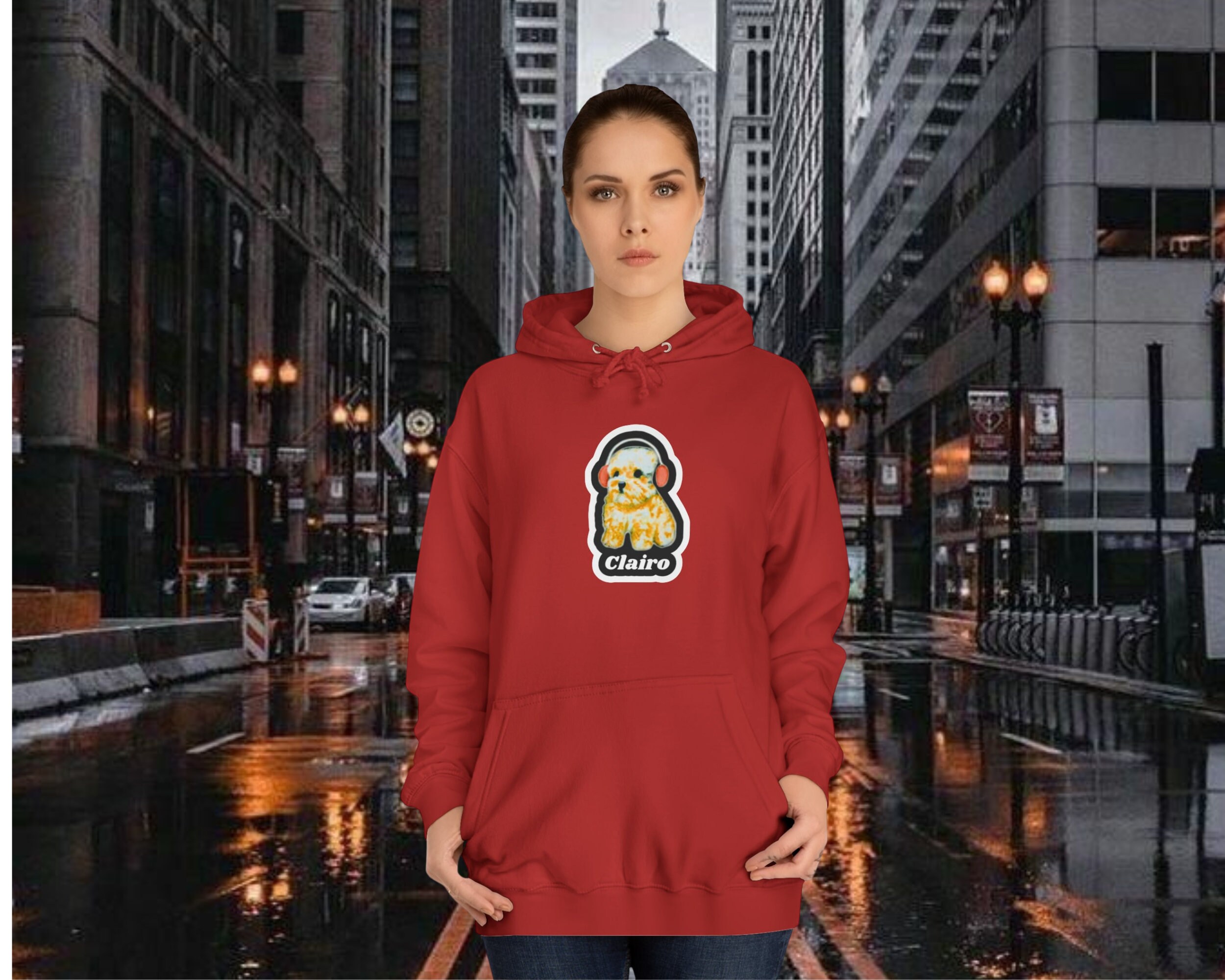 Clairo Dog Puppy Headphones Hoodie Merch / Y2K Indie Cute Trend Gift ...