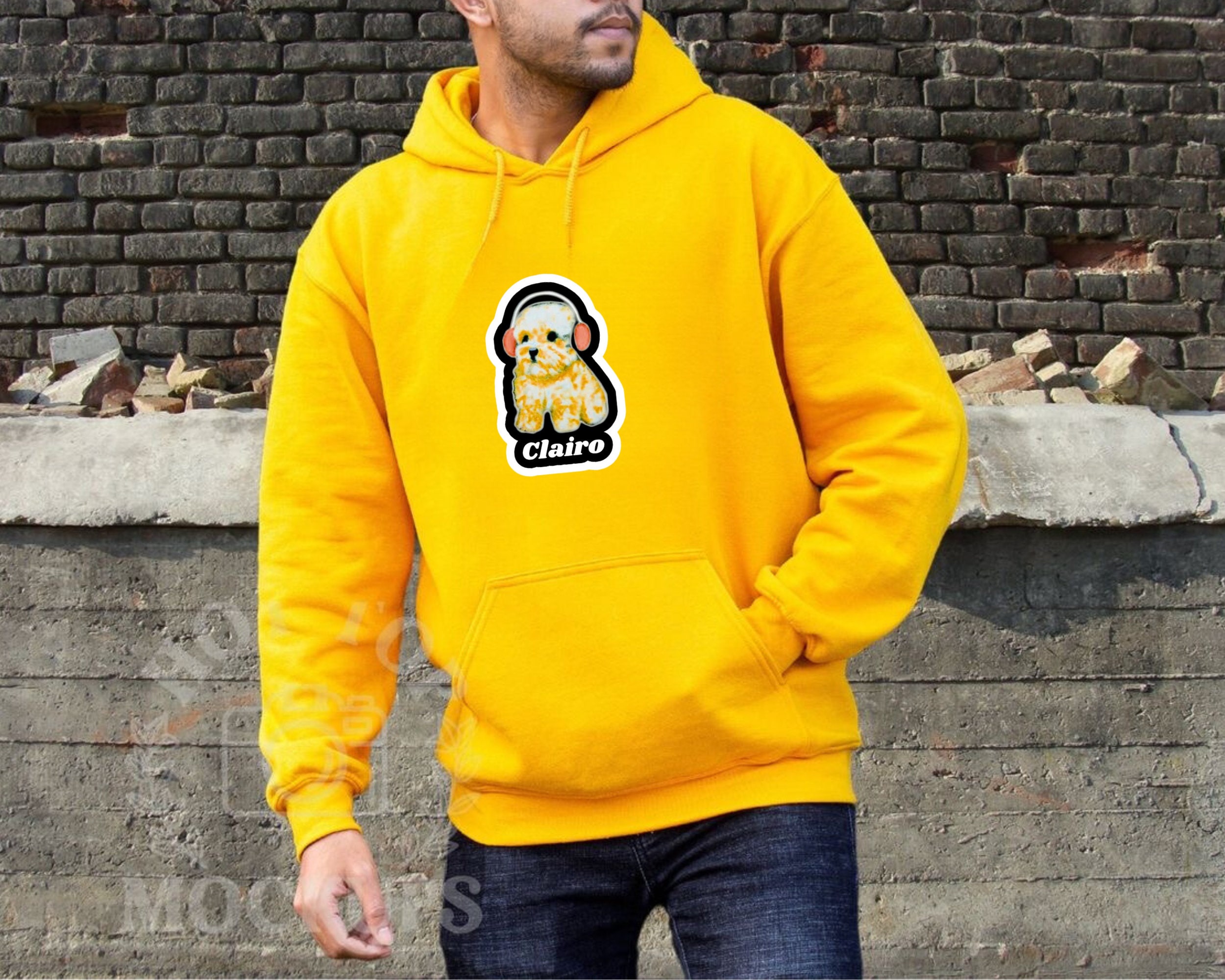 Clairo Dog Puppy Headphones Hoodie Merch / Y2K Indie Cute Trend Gift ...