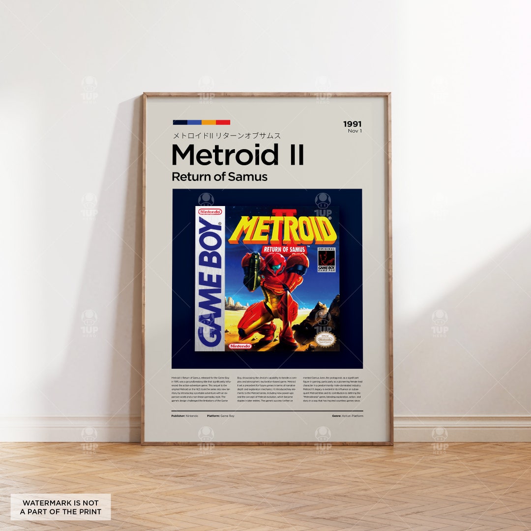 Metroid Poster, Game Boy Poster, Nintendo Poster, Samus Poster, Video ...